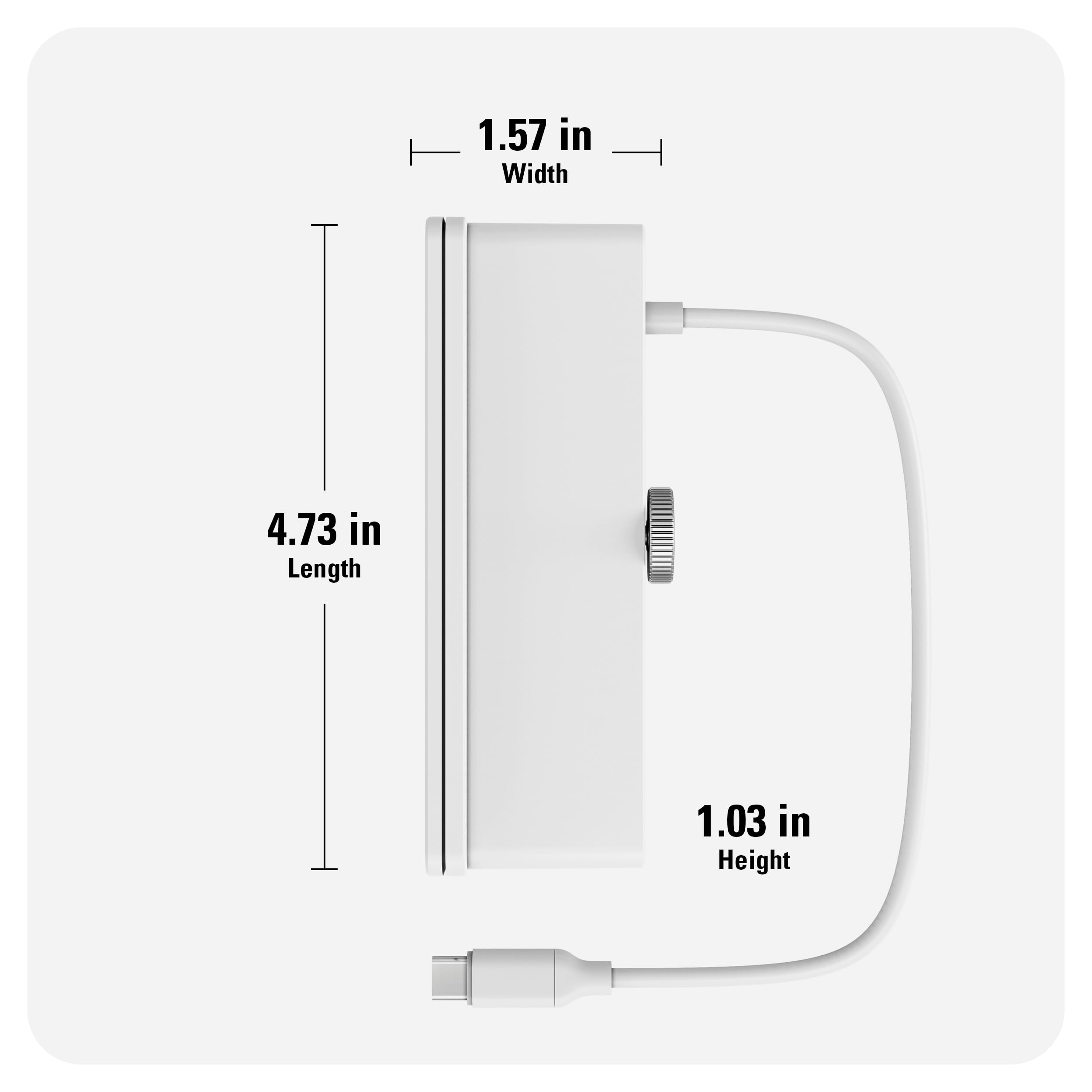 HyperDrive iMac USB Hub Adapter, 6in1 iMac Accessories: HDMI 4K60Hz, USB-C 10Gbps, 2 USB-A 10Gbps, SD UHS-I, MicroSD UHS-I for iMac 2021 24 inch