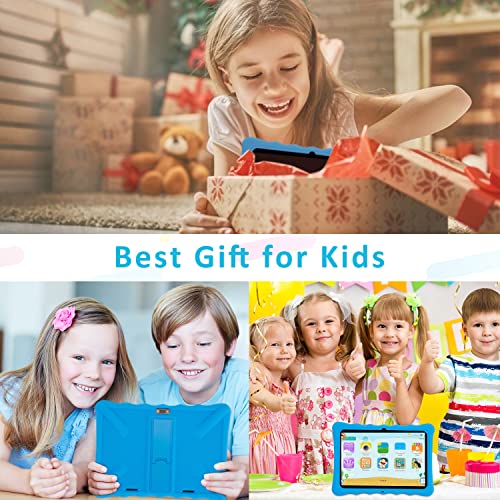 Veidoo Kids Tablet, 10.1 inch Android OS Tablet Pc with WiFi 2GB RAM 32GB ROM Toddlers Tablet, Parental Control APP Children's Tablet for Kids(Blue)