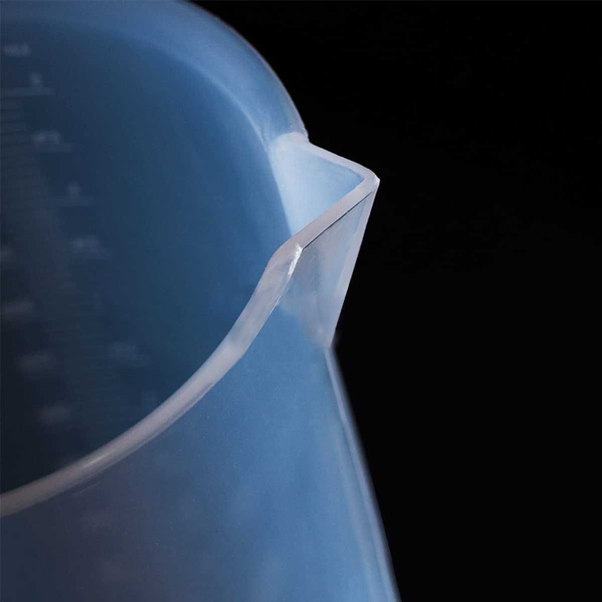 Heyiarbeit 1 Liter (1000ml) Plastic Measuring Graduated Mixing Pitcher Pouring Cup Mix Paint Lab Kitchen Liquids 5pcs