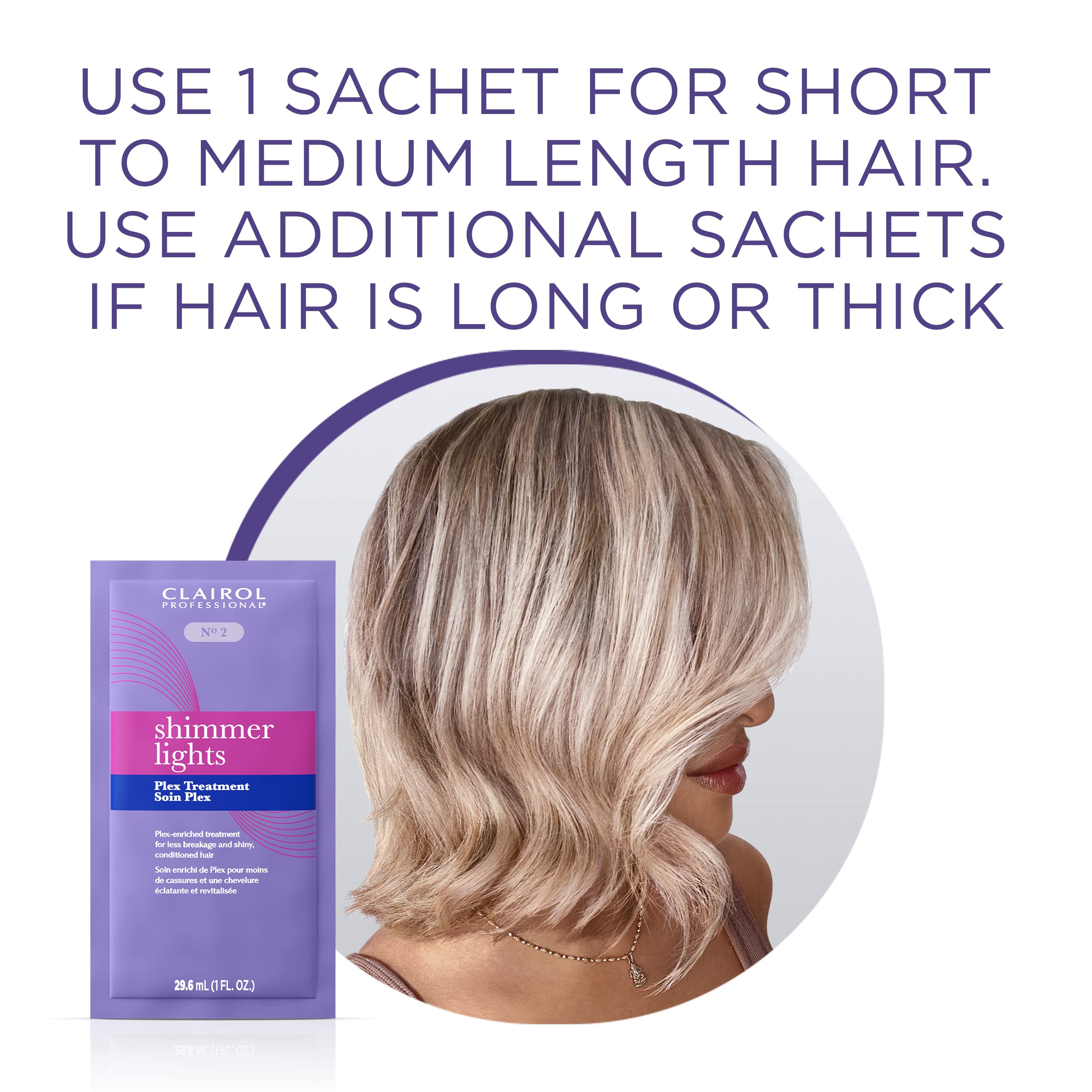 Clairol Professional Shimmer Lights Plex Treatment, 1 oz