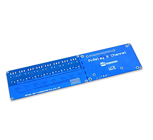 PiRelay 8 Power Relay Module for Raspberry Pi with 4.3inch HDMI LCD, 8 Channel Relay Shield for Raspberry Pi, Relay HAT Expansion Relay Board for Raspberry Pi 4B/3B+/3B/2B/B+/A+