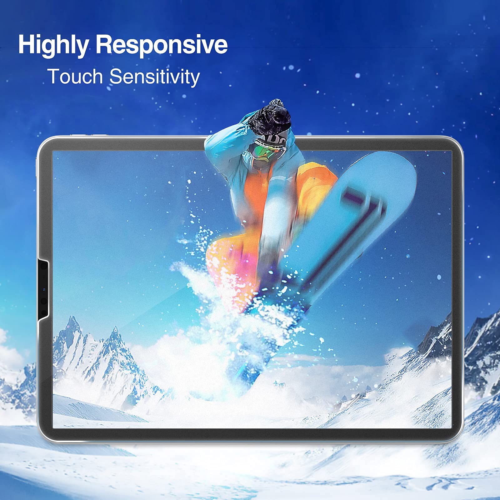 ProCase for iPad Pro 12.9 Inch 6th 5th 4th 3rd Gen 2022 2021 2020 2018 Screen Protector, Matte Tempered Glass Anti-fingerprint Film Guard for iPad Pro 12.9 6 5 4 3