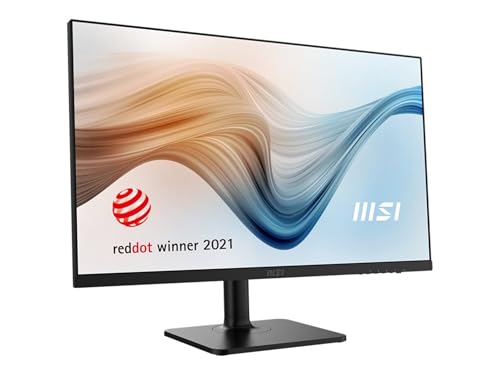 MSI Modern MD271QP, 27", 2560 x 1440 (QHD), IPS, 75Hz, TUV Certified Eyesight Protection, 5ms, HDMI, Displayport, USB C, Tilt, Swivel, Height Adjustable, Pivot