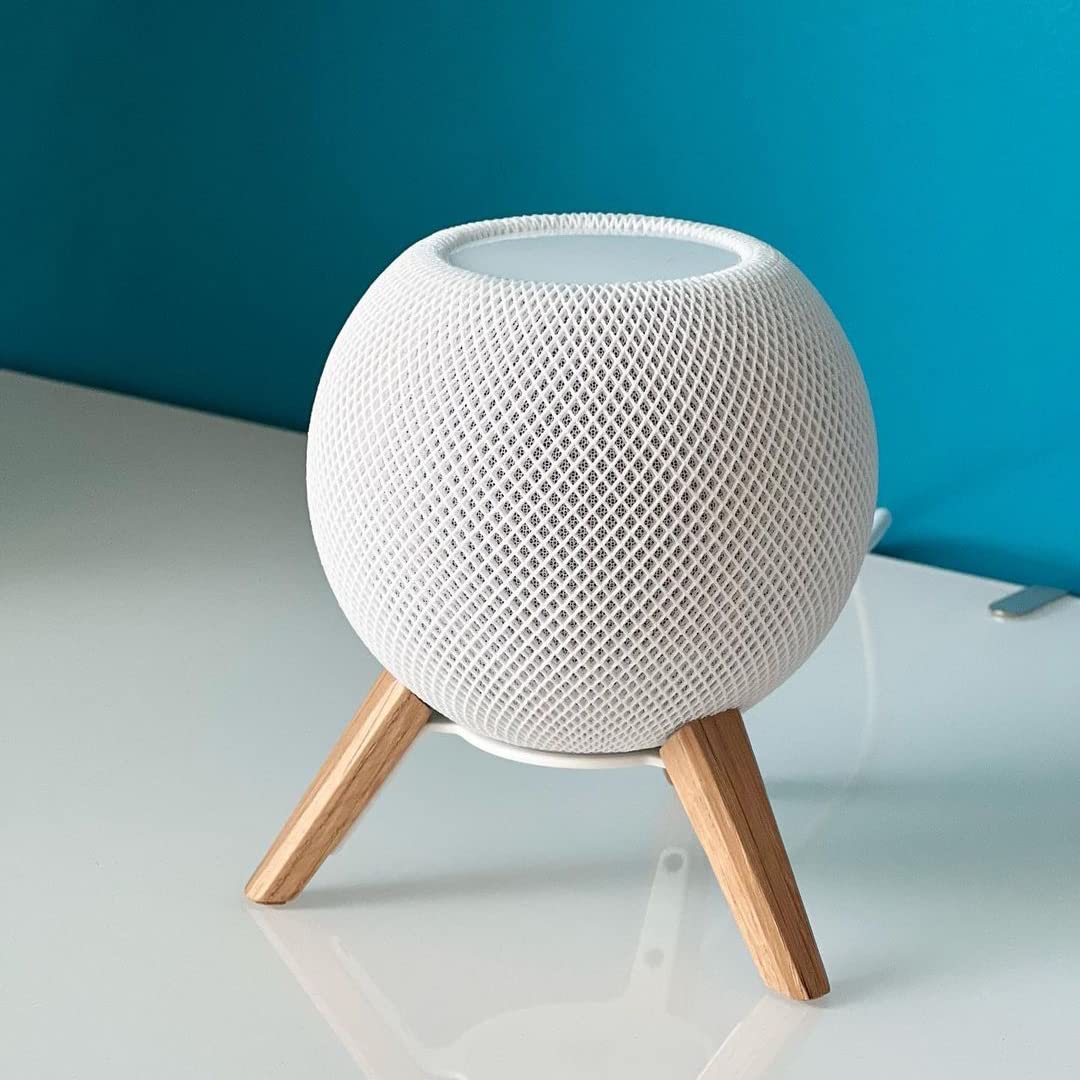 balolo Real Wood Tripod for HomePod Mini (White Oak)