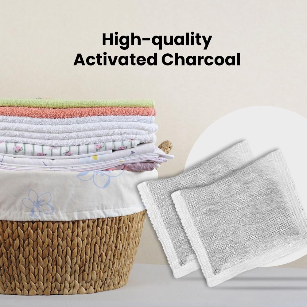 Green Piece® 12 Pack - Overstuffed - All-Natural Baby Diaper Pail Deodorizer | Activated Charcoal Air Purifier Compatible with Diaper Pails, Shoe Closets, Trash Cans, Pets - Made in The USA