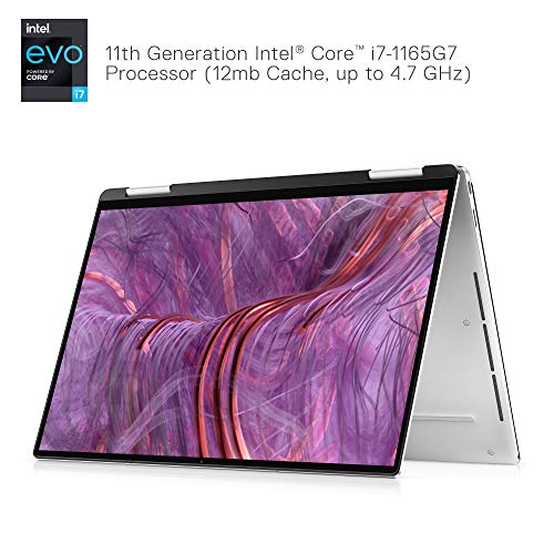Dell 9310 XPS 2 in 1 Touchscreen Laptop, 13.4 inch FHD+ Convertible, Intel Core i7-1165G7, 32GB 4267MHz LPDDR4x RAM, 512GB SSD, Intel Iris Xe Graphics, Windows 11 Home - Platinum Silver