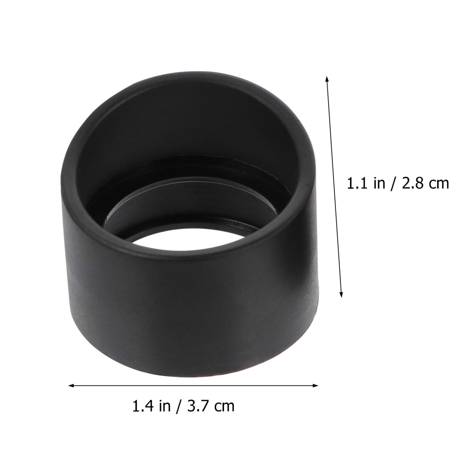 TEHAUX Binocular Lens Caps 2PCS Eyepiece Cover Eyepiece Guard Soft Rubber 37mm Diameter Stereo Microscope Accessory for 32-37mm Stereo Microscope (Oblique Angle) Binocular Lens Covers 1