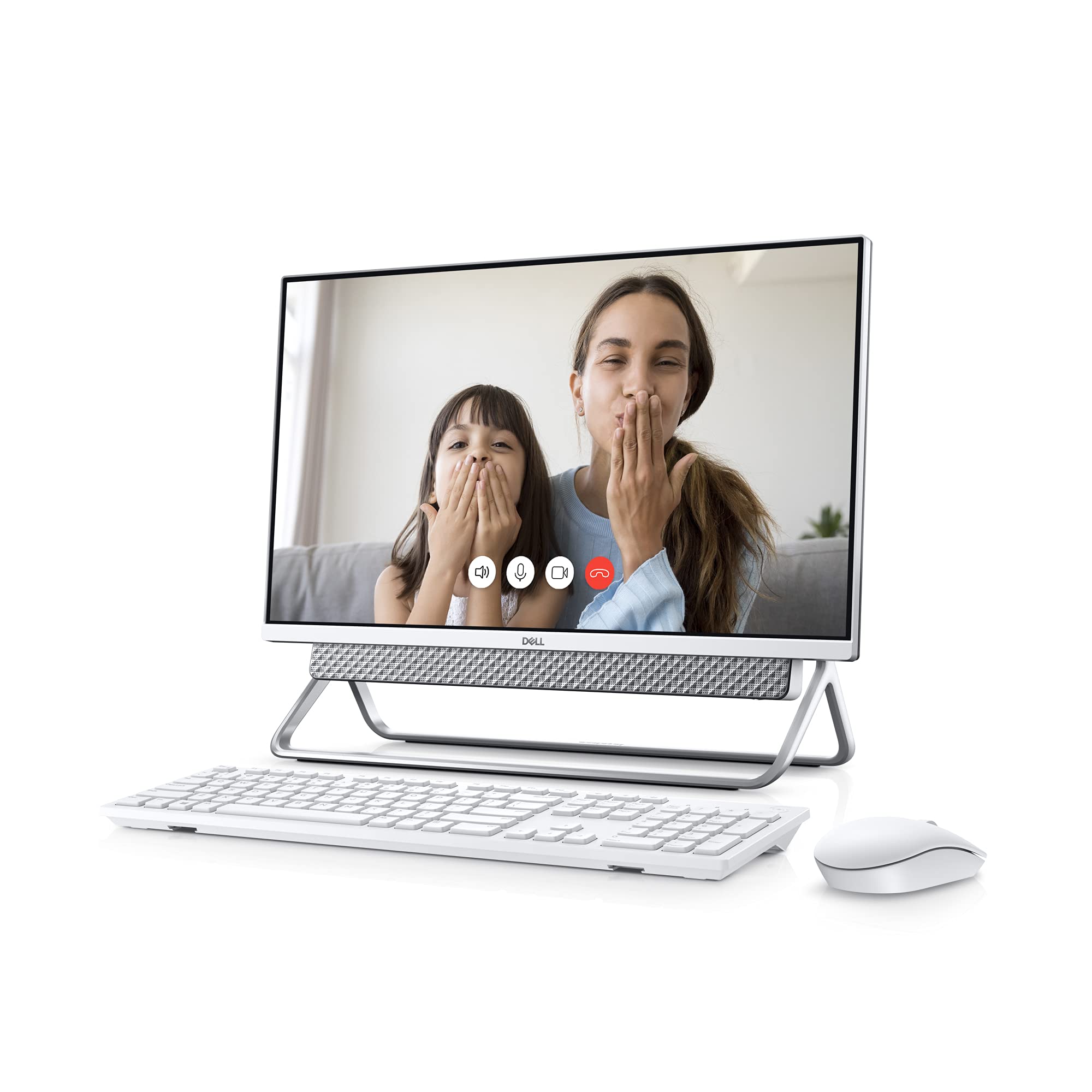 Dell Inspiron 5400 24-inch Touchscreen All in One Desktop - FHD (1920 x 1080) Display, Pop-Up Webcam, Intel Core i5-1135G7, 8GB DDR4 RAM, 512GB HDD, Intel Iris Xe Graphics, Windows 11 Home - Silver