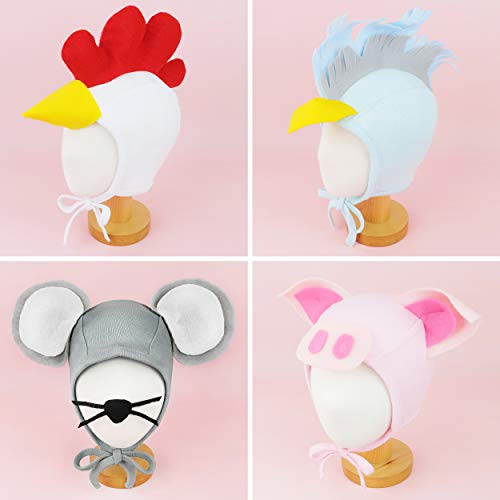 JELLYTREE Baby Hat Bonnet 100% Cotton Soft Toddler Earflap Hats Infant Boys Beanie Pilot Caps, Grey+Black, L