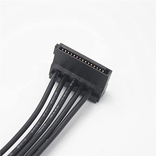 pingping 15 PIN Sata Power Splitter(2Packs), 15 Pin Sata to 5 Sata Power Splitter Adapter Cable- 21 Inches