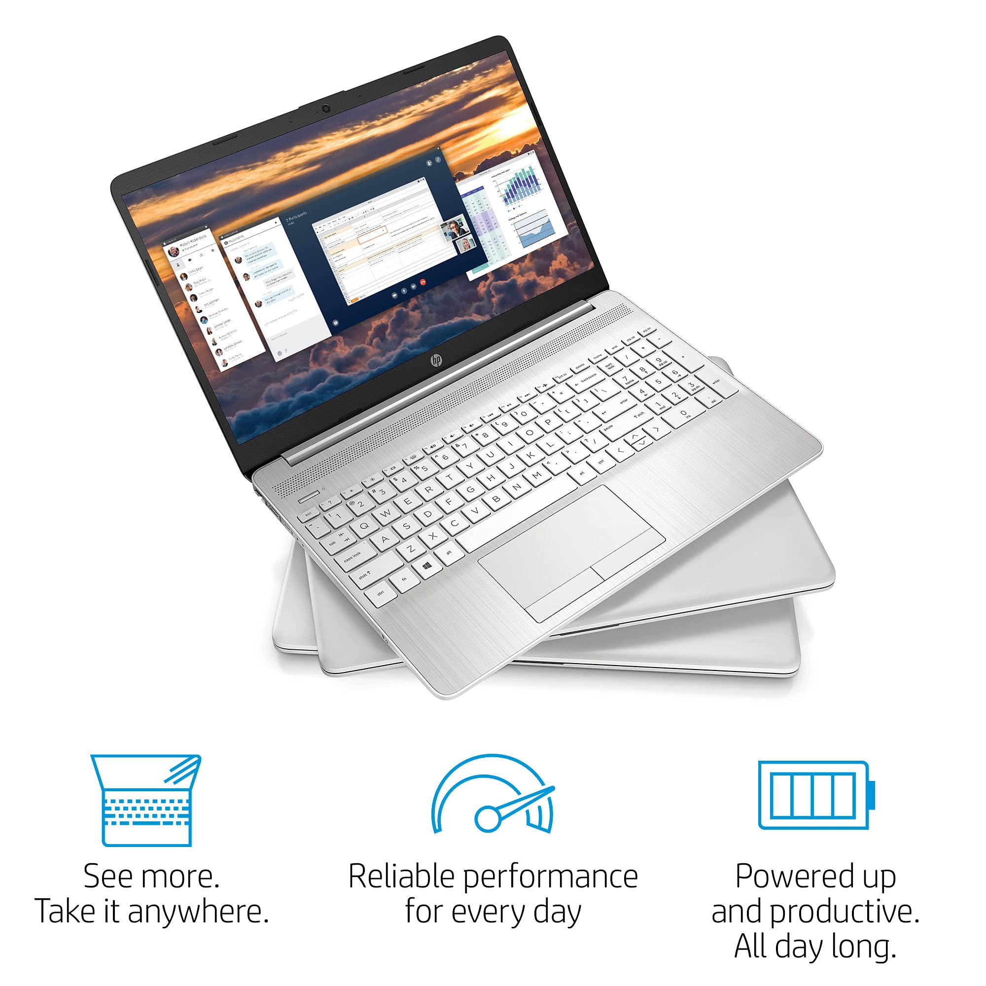 HP Newest Premium Laptop: 15.6" HD MicroEdge Touchscreen, 11th Gen Intel 4-Core i5-1135G7(Turbo Upto 4.2GHz), 12GB RAM, 1TB SSD, Iris Xe Graphics, WiFi, HDMI, Webcam, USB-C, Backlit-KYB, Win10H, TF
