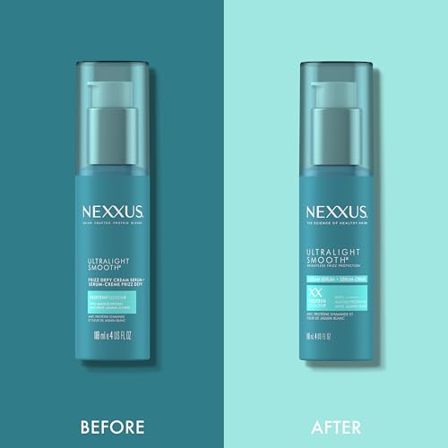 Nexxus Ultralight Smooth Frizz Defy Cream Serum for Frizzy and Dry Hair 4 fl oz