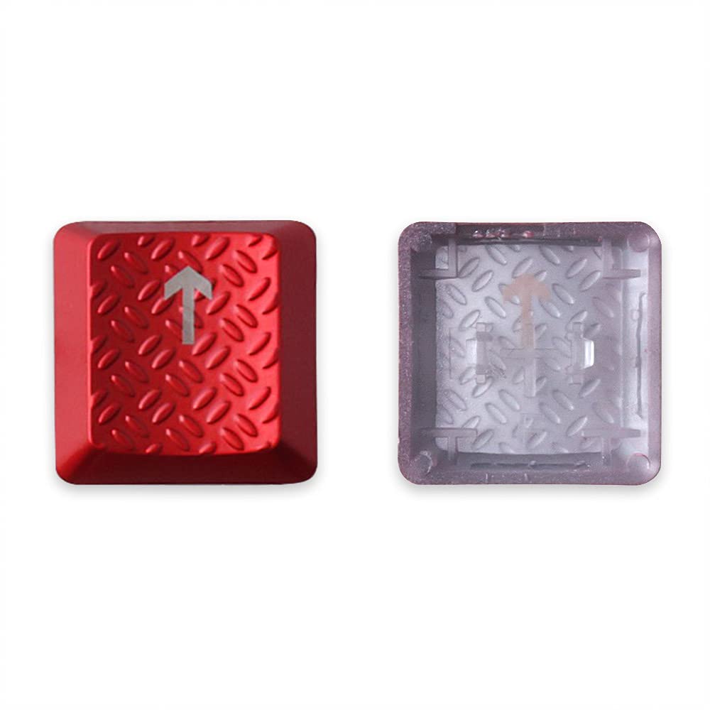 HUYUN Texture Tactility Backlit Keycaps Replacement for GL Tactile Switch Logit G813/G815/G913/G915 TKL RGB Mechanical Gaming Keyboard (WASD+Arrow Keys Red)