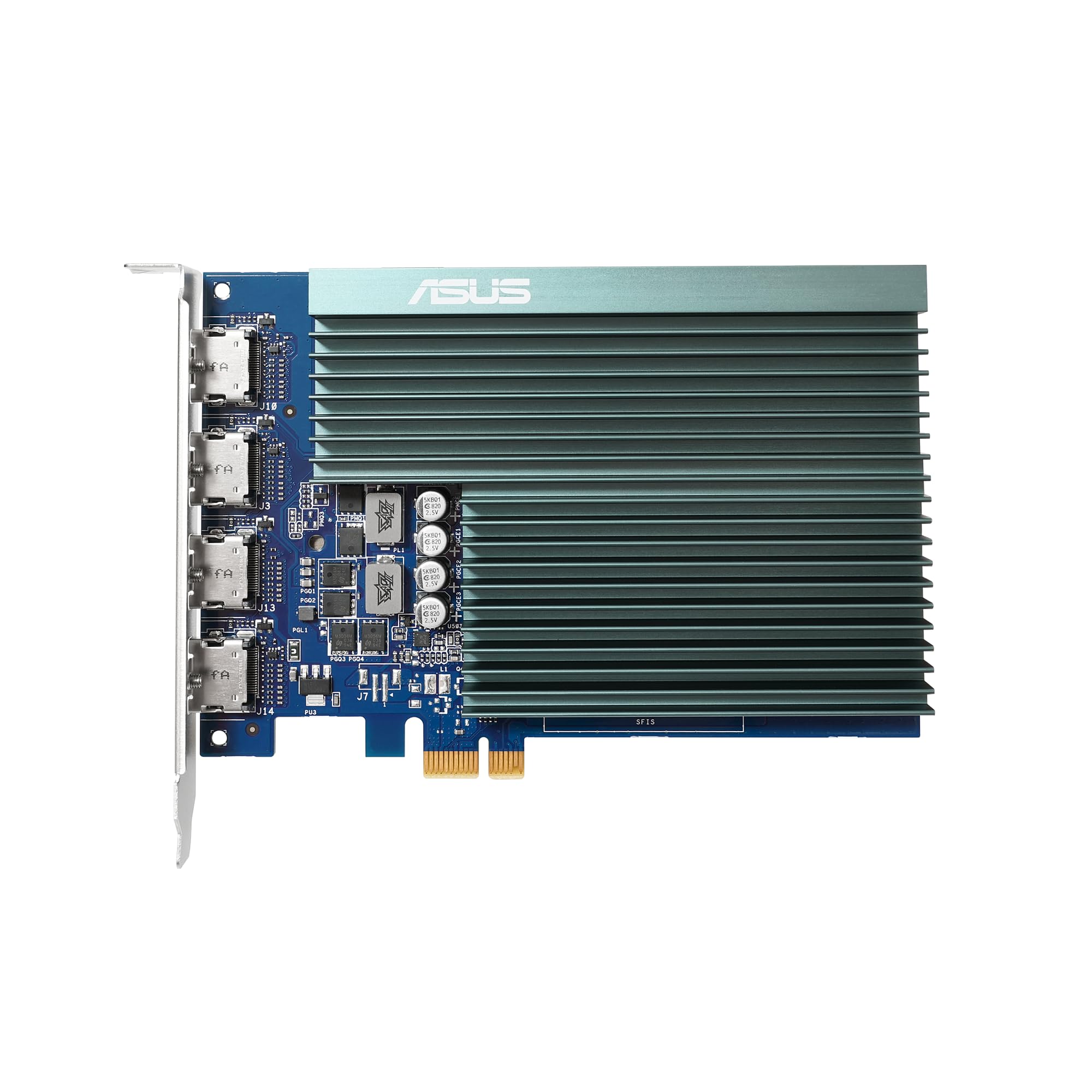 ASUS NVIDIA GeForce GT 730 Graphics Card (PCIe 2.0, 2GB GDDR5 Memory, 4X HDMI Ports, Single-Slot Design, Passive Cooling)