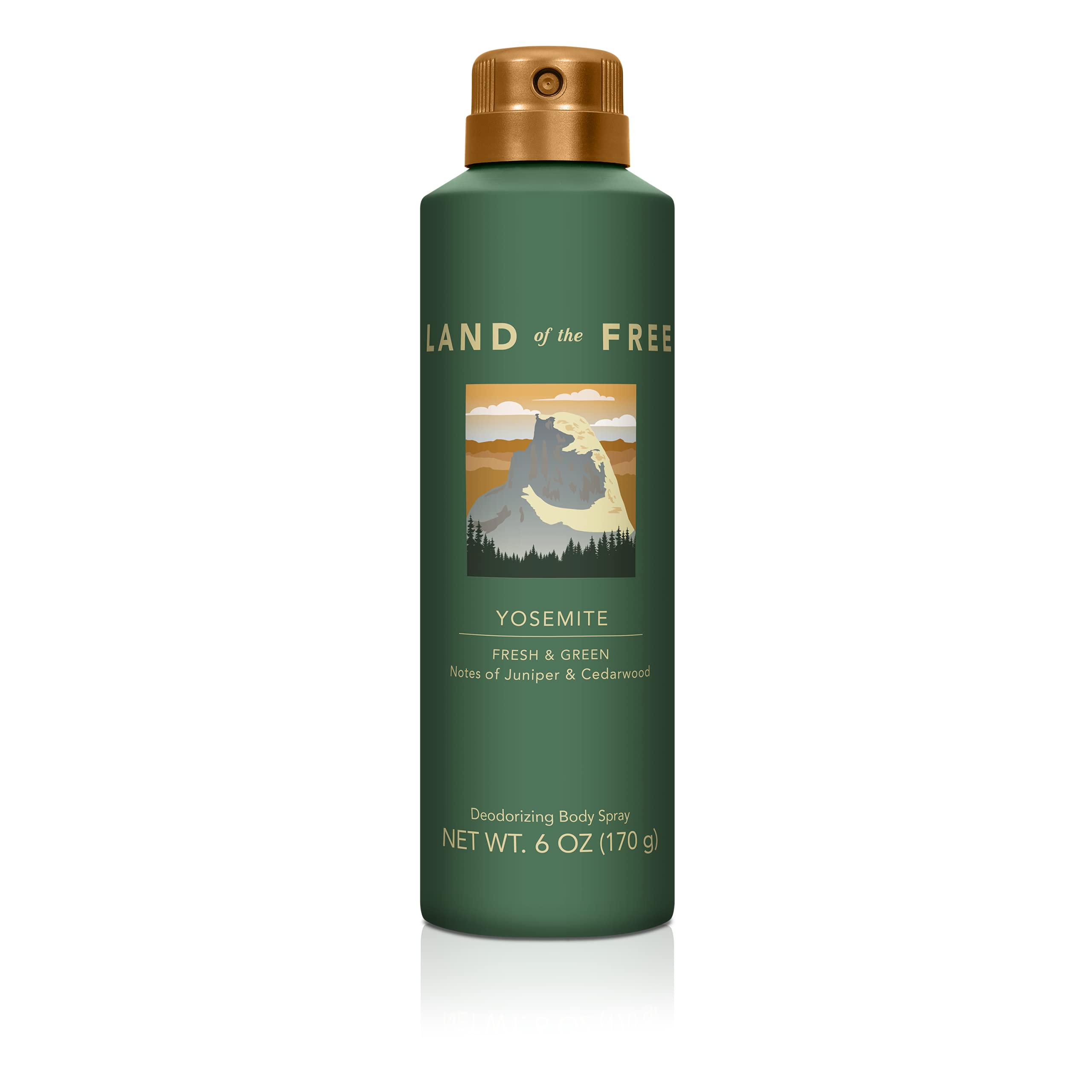 Land of the Free Yosmite Body Spray, 6 FL OZ, Pack of 1
