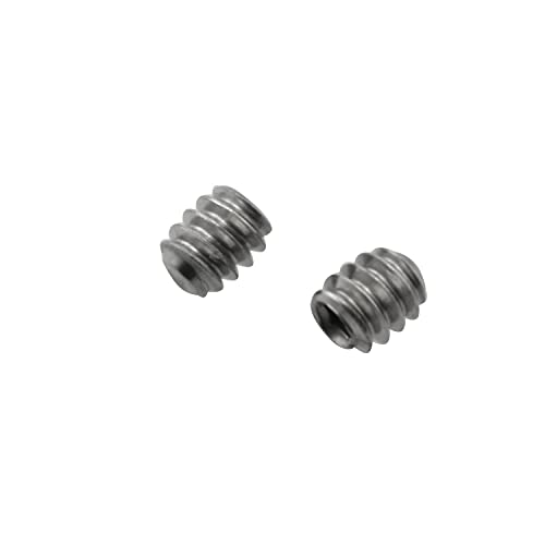 BAIRONG 25pcs 4-40 x 1/8" Stainless Steel Allen Head Hex Hexagon Socket Set Screws Cup Point with Hex Key Wrench
