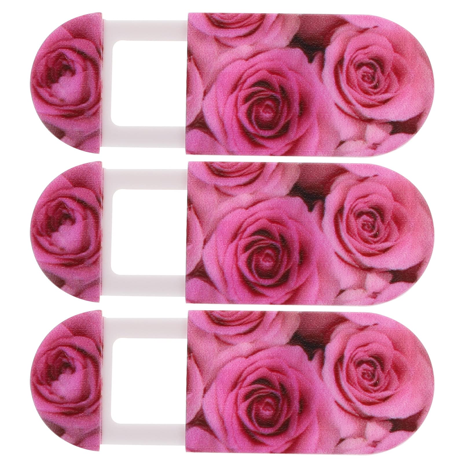 Hemobllo 3pcs Privacy Cover Phone Webcam Cover Tablet Webcam Cover Anti-Peeping Covers Rose Pattern Protect Cover Creative Webcam Cover Anti-Peeking Protector Privacy Protector
