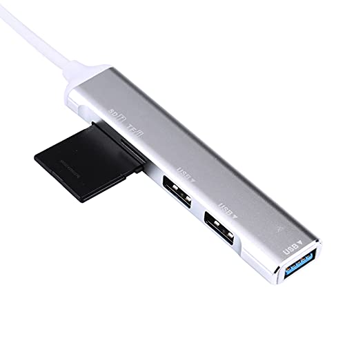 Convenient and Practical 5 in 1 USB-C/Type-C 3.1 to SD/TF Card Slot + 3 USB 3.0 Ports Multifunctional Docking Station HUB
