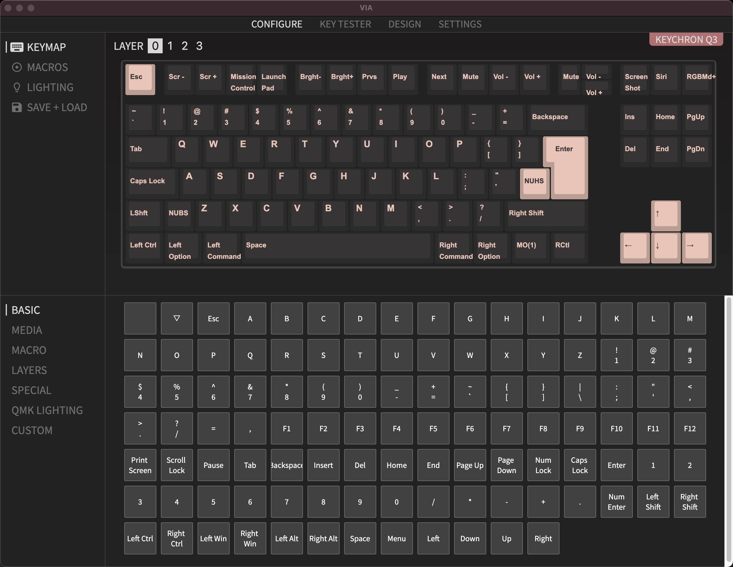 Keychron Q3 TKL Layout RGB Hot-Swappable Wired Custom Mechanical Keyboard Full Aluminum Knob ISO Barebone Version, with QMK/VIA Programmable Macro Double-Gasket DIY Kit for Mac Windows Linux-Grey
