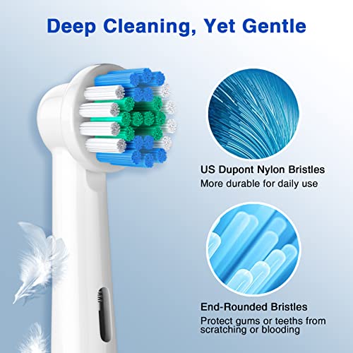 Replacement Brush Heads for Oral B (16 Count), Electric Toothbrush Replacement Heads for Precision Clean, Rechargeable Toothbrush Heads Compatible with Oral B Pro1000 Pro3000 Pro5000 Pro7000 and More…