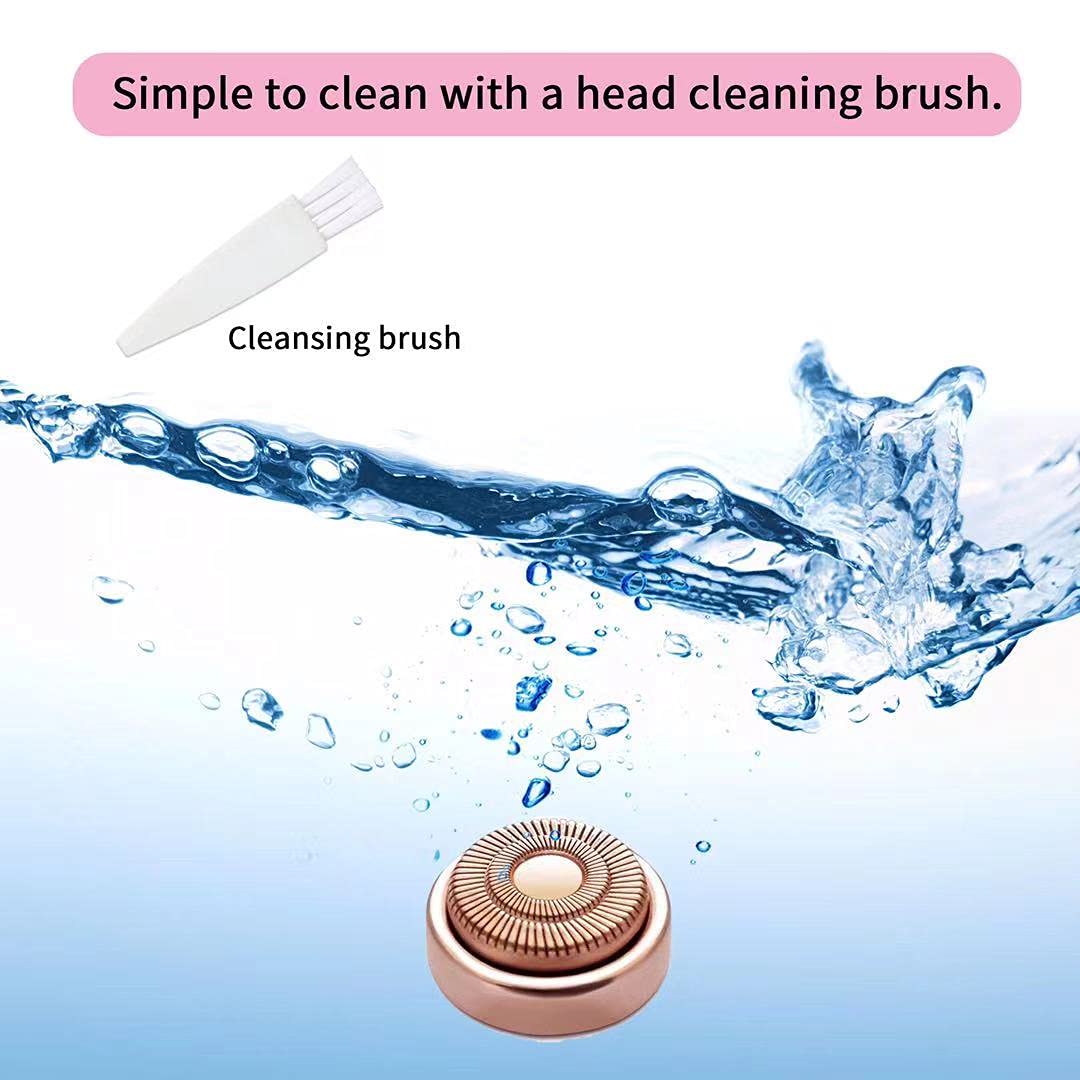 Facial Hair Remover Replacement Heads 4 Count, Compatible with Finishing Touch Flawless Facial Hair Removal Tool, Double Halo Second Generation