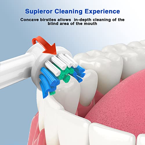 Replacement Brush Heads for Oral B (16 Count), Electric Toothbrush Replacement Heads for Precision Clean, Rechargeable Toothbrush Heads Compatible with Oral B Pro1000 Pro3000 Pro5000 Pro7000 and More…