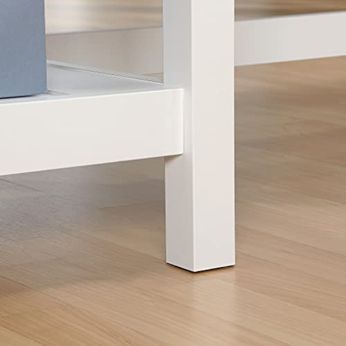 Sauder Cottage Road L-Desk, L: 65.11" x W: 58.66" x H: 29.76", Soft White Finish