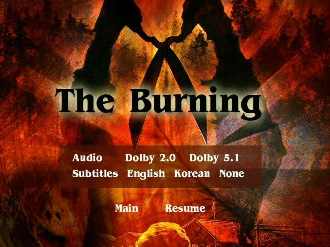 The Burning (1981) DVD Brian Matthews Leah Ayres