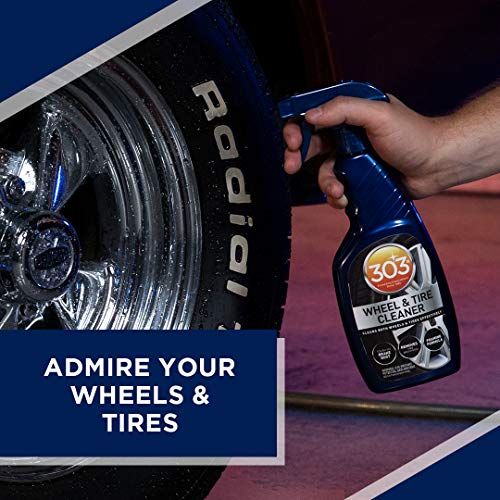 303 Wheel and Tire Cleaner - Cleans Both Wheels and Tires Effectively - Tough on Brake Dust - Removes Tire Browning - Foaming Formula, 15.5 fl. oz. (30596CSR) Packaging May Vary