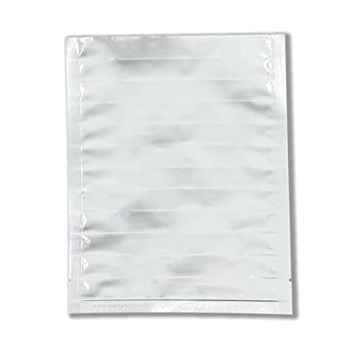 50 - Quart 8" x 10" FoodVacBags Mylar Aluminum Foil Food Storage Bags, Heat Sealing, Long-Term