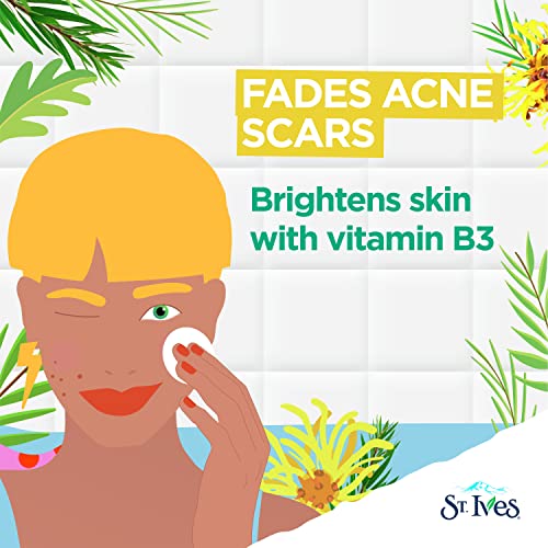 St.Ives Solutions 3-in-1 Face Toner For Combination to Oily and Acne Prone Skin Clear Skin Made with 100 percent Natural Tea Tree Extract, Vitamin B3, Micellar Water Technology, and Witch Hazel 8.5 oz