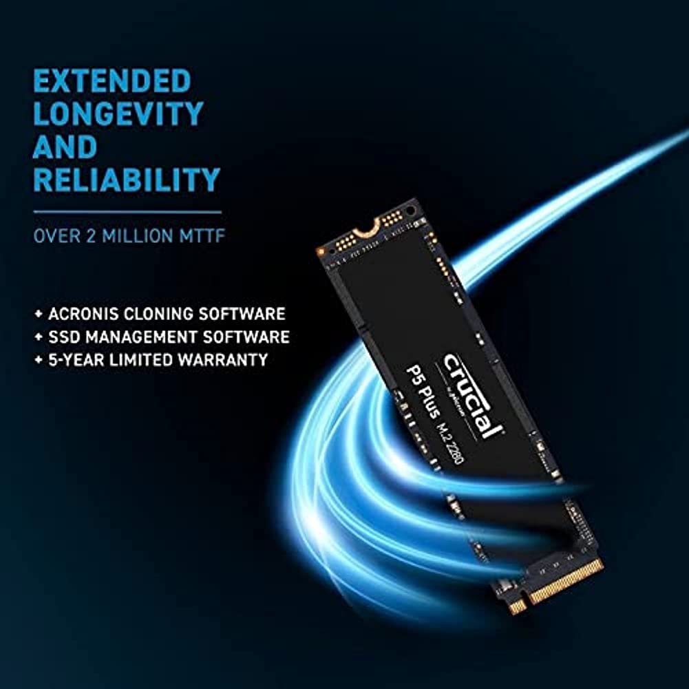 CRUCIAL P5 PLUS 1TB 3D NAND NVMEPCIE M.2 SSD TRAY