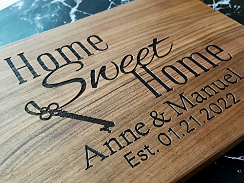 Housewarming Gifts, Personalized Cutting Board for Men, Parents, Couples, Newlyweds, New Home Decor, New Apartment, First Home - Home Sweet Home