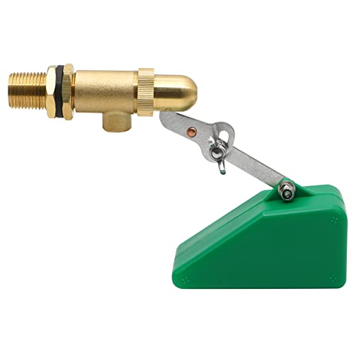 MUDUOBAN Float Valve 1/2 inch Supply Tube Float Ball Valve with Automatic Fill Adjustable Arm Brass Valve Plastic Float Ball for Water Tank Pool Livestock Water Trough Aquariums