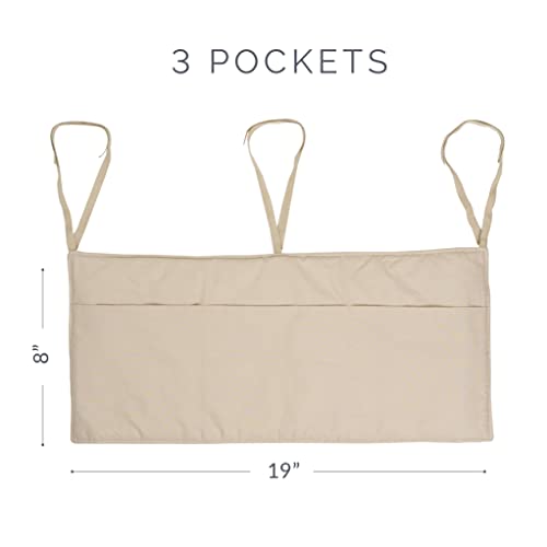 Natemia Baby Nursery Crib Organizer- Hanging Diaper Organizer for Crib - Made in Portugal