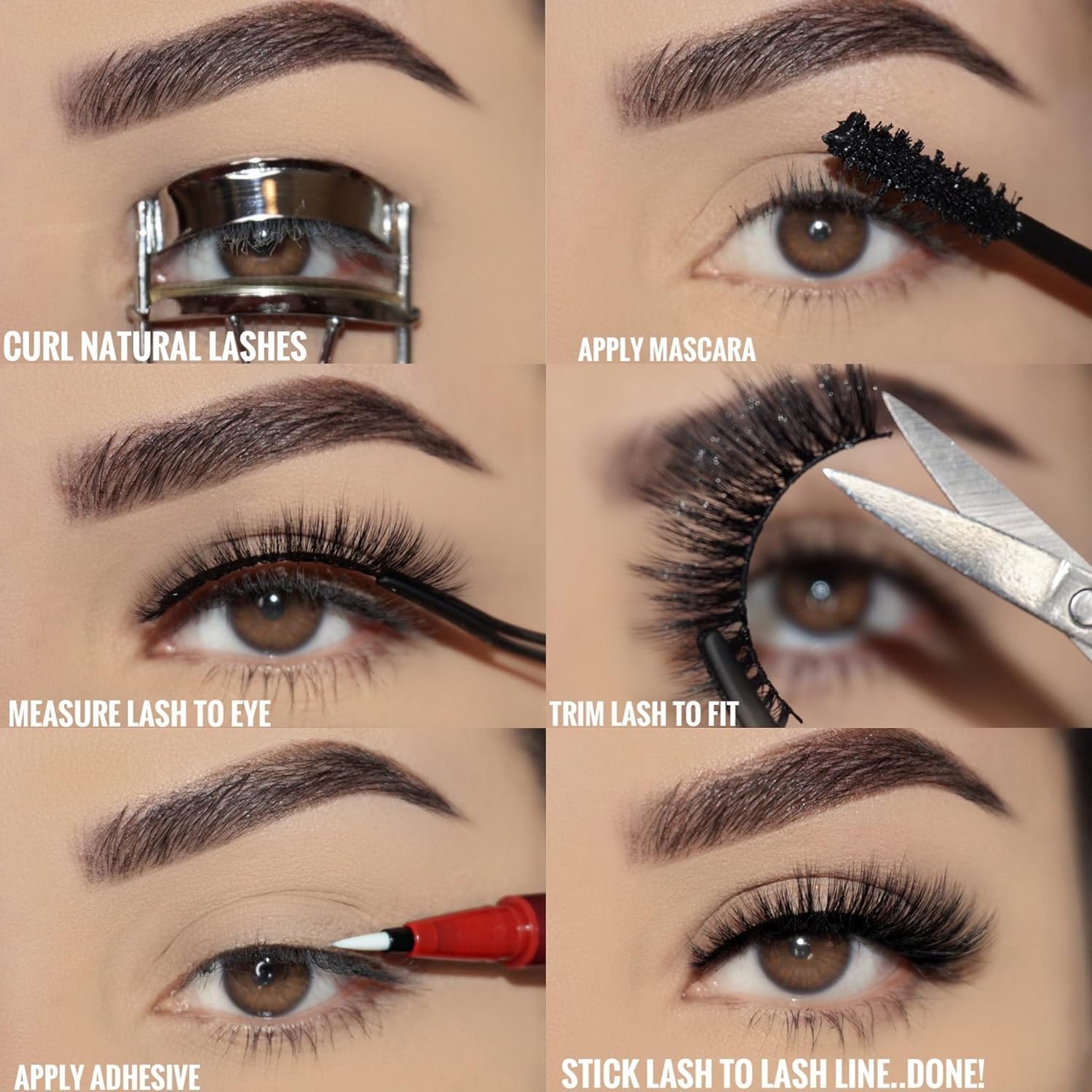 Silly George SuperNatural Series Starter Kit - Pretty Lashes with Adhesive Eyeliner | Clear Band gives Lashes Natural Look | Extra Strong Hold for False Eyelashes (Aurora, LinerBond™ Clear)