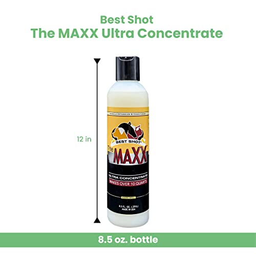Best Shot The MAXX Ultra Concentrate Miracle Detangler and Conditioner, Moisturizing Conditioner for Pets, Hypoallergenic, 8.5 Oz.