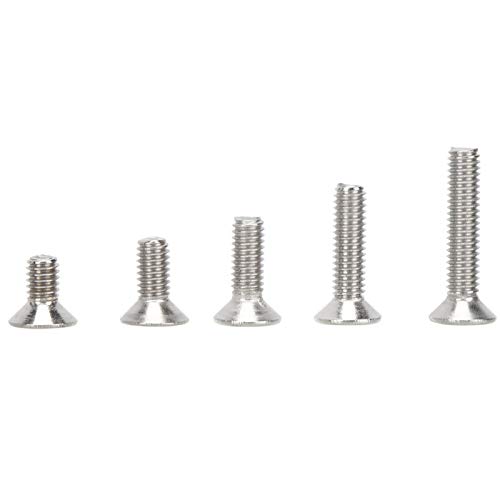 Screw Organizer, Screws Assortment Set Hex Socket Screw Flat Screw Pocket Hole Screws, Screws Kit for Electronics Industry Hardware Fasteners DIY