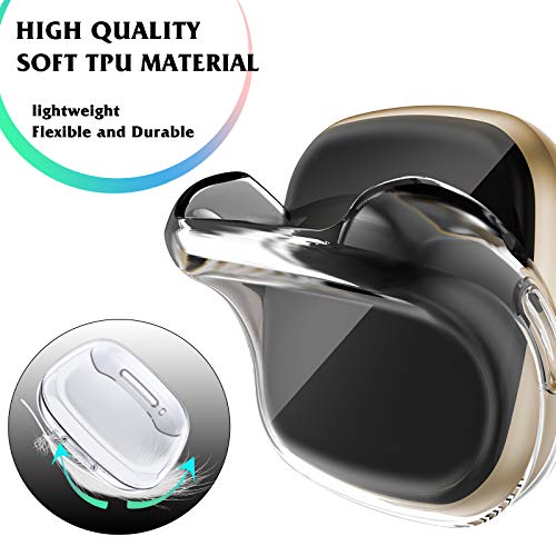 Maledan Compatible with Fitbit Versa 3 and Sense Screen Protector, 3 Pack Clear Ultra Thin Full Protective TPU HD Protector for Fitbit Sense/Versa 3 Case Cover Accessories and Bands Women Men