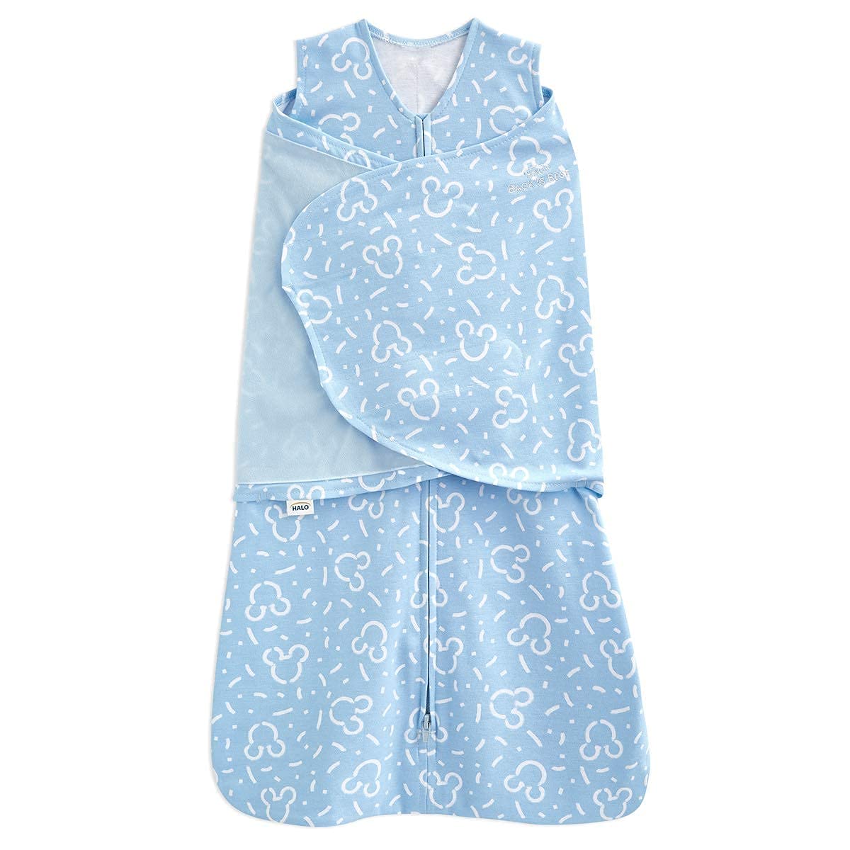 HALO 100% Cotton Sleepsack Swaddle Bundle Set of 3, Baby Boy, Newborn