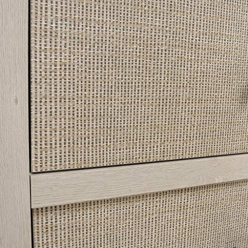 Sauder Pacific View Dresser, L: 28.78" x H: 17.48" x W: 44.213", Chalked Chestnut Finish