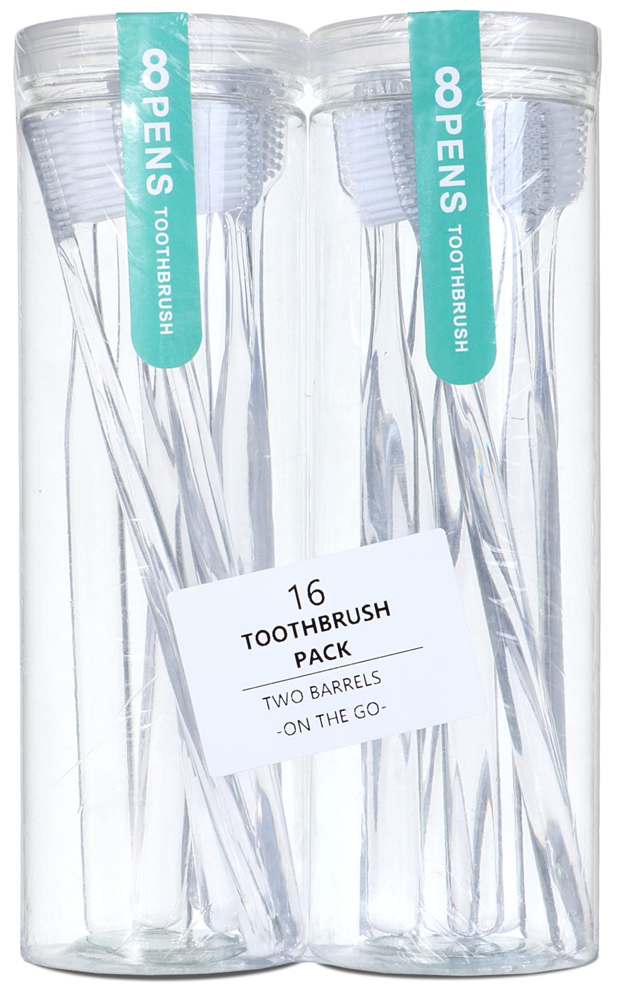 HiTuYi 16 Pieces Adult Toothbrush Travel Full Head Super Soft Toothbrush Suitable for Sensitive Teeth and gingival Atrophy