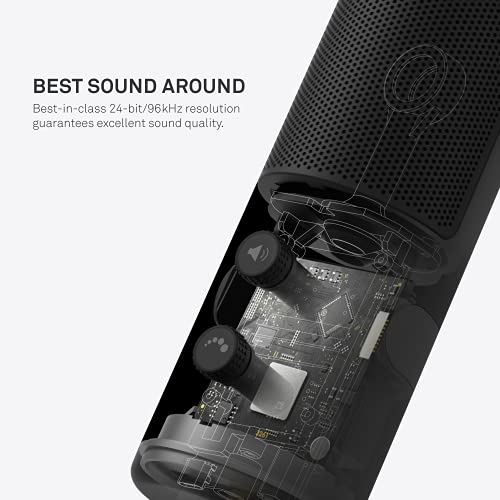 NZXT Capsule - AP-WUMIC-B1 - USB Cardioid Streaming, Gaming & Podcasting Microphone - Crystal Clear Voice Clarity - Built-in Shock Absorber - Easy Boom Arm Mounting - Twitch, Discord, YouTube - Black