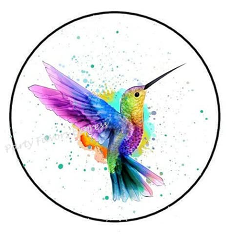 48 Pcs 1.2" Inch Hummingbird Stickers - Hummingbird Stickers Small - Hummingbird Envelope Stickers Seals Labels - #AA61RK