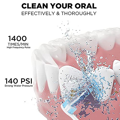 Water Dental Flosser with The Toothbrush Combo,One Device Switch from Sonic Brushing to Water Flossing Ultrasonic Toothbrush 3in1 with Storage Bag for Home and Travel (White 2.0)