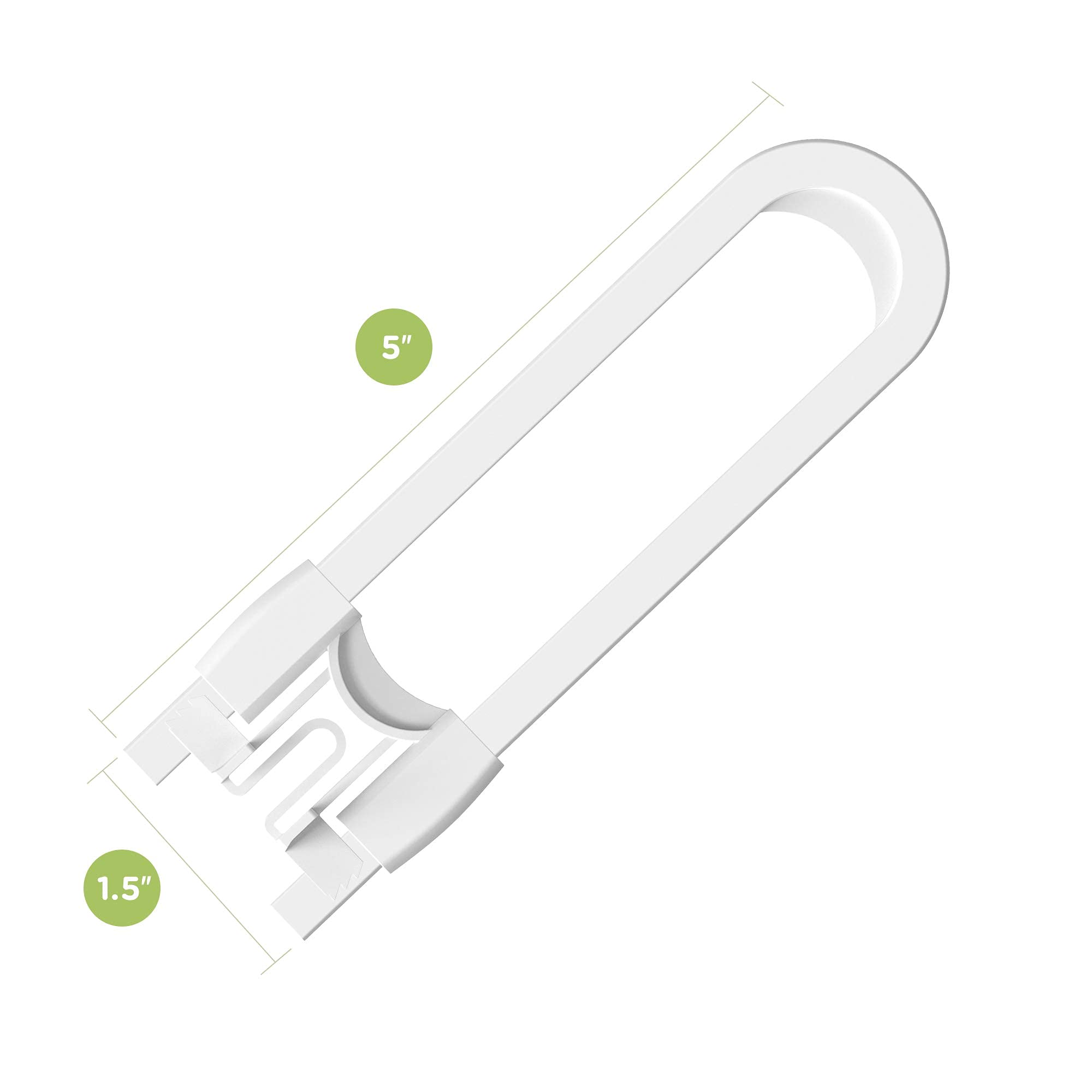 Strap-Locks (12-Pack) & Handle - Lever - Knob Locks 5 1//4 inch (8-Pack) Baby Proofing Set of 20 Locks