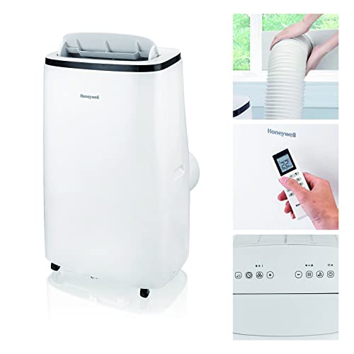 Honeywell 10,000 BTU / 65 Pint Portable Air Conditioner and Dehumidifier, Cools Rooms Up To 450 Sq. Ft, with Fan and Remote Control