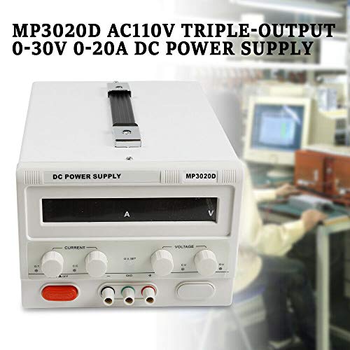 MP3020D DC Power Regulated Supply Variable Adjustable Switching 0-30V Regulated Bench Supply Lab Power Supply Regulated Variable Power Line 0-20A LED Testing Adjustable