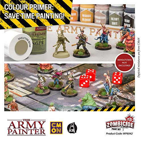 The Army Painter Zombicide 2nd Edition Core Paint Set, 20 Acrylic Paints, 1 Survivor and 1 Starter Brush for Cool Mini or Not Zombicide 2nd Edition Boardgame, Wargames Miniature Model Painting