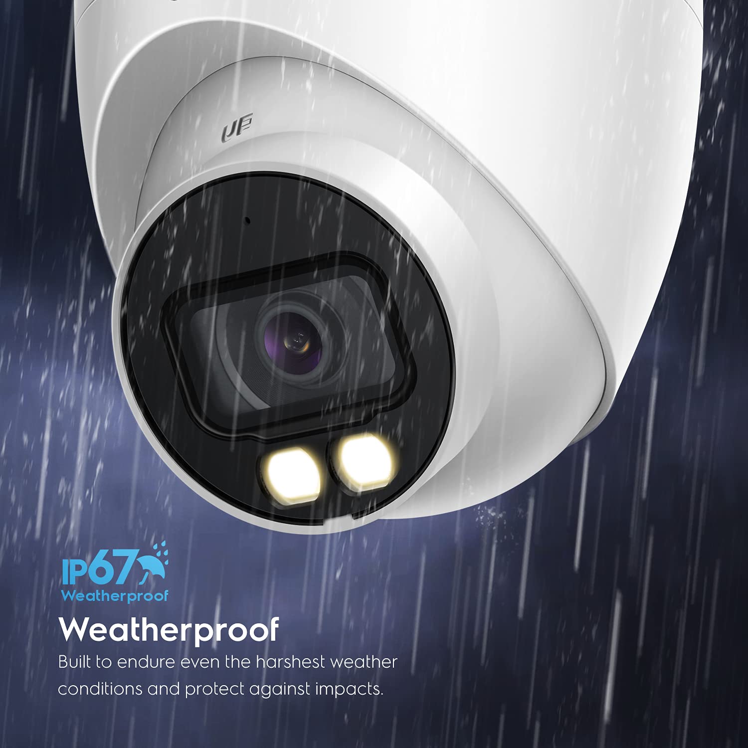 Amcrest Analog 5MP NightColor Outdoor Security Camera, Turret 5MP @ 25fps, CCTV-Coax-BNC, 131ft Full Color Night Vision, Mic, 112° FOV (Not an IP Camera) (DVR Required, Not Included) (AT5N28-W)